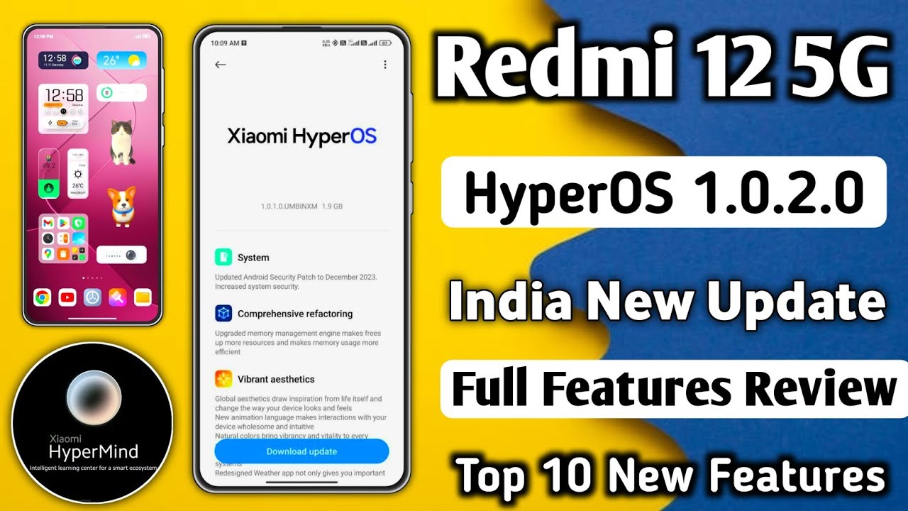 Redmi 12 5G HyperOS India 1.0.2.0 India New Update Released, Full ...