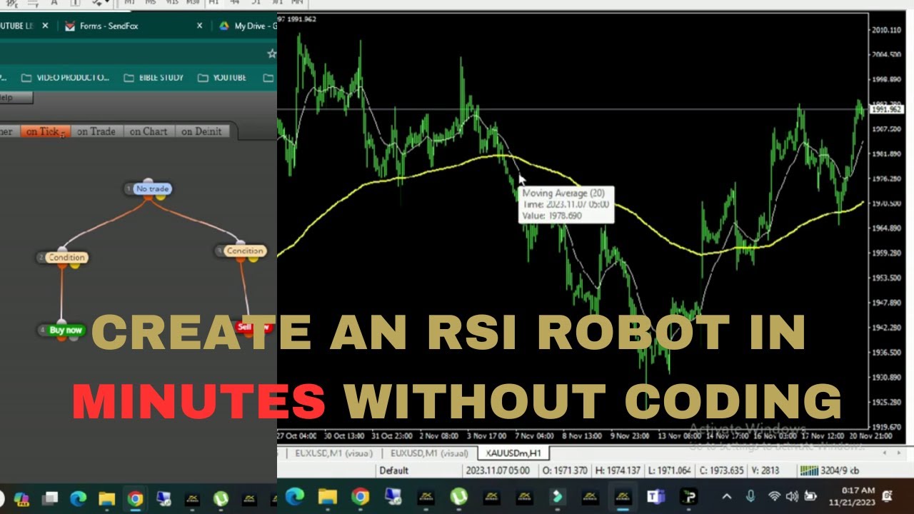 HOW TO CREATE AN RSI ROBOT WITHOUT CODING IN MINUTES - NO CODING - YouTube