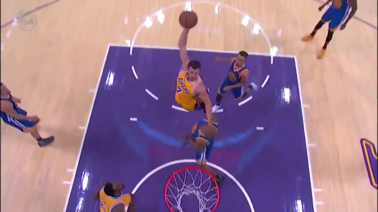 Larry Nance Jr dunk on David West - YouTube