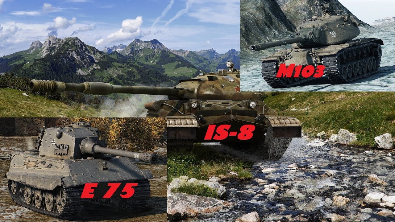 İçlerinden Geçtik !!! ( IS8-M103-E75 ) Wot Blitz - YouTube