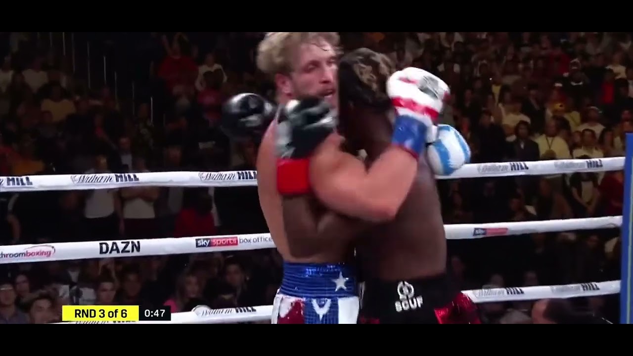 Everytime KSI hit Logan Paul in the back of the head in their rematch ...