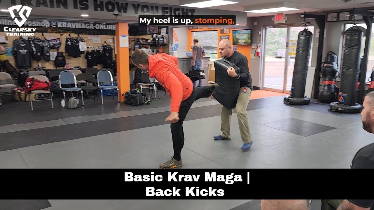 Basic Krav Maga | Back Kicks - YouTube