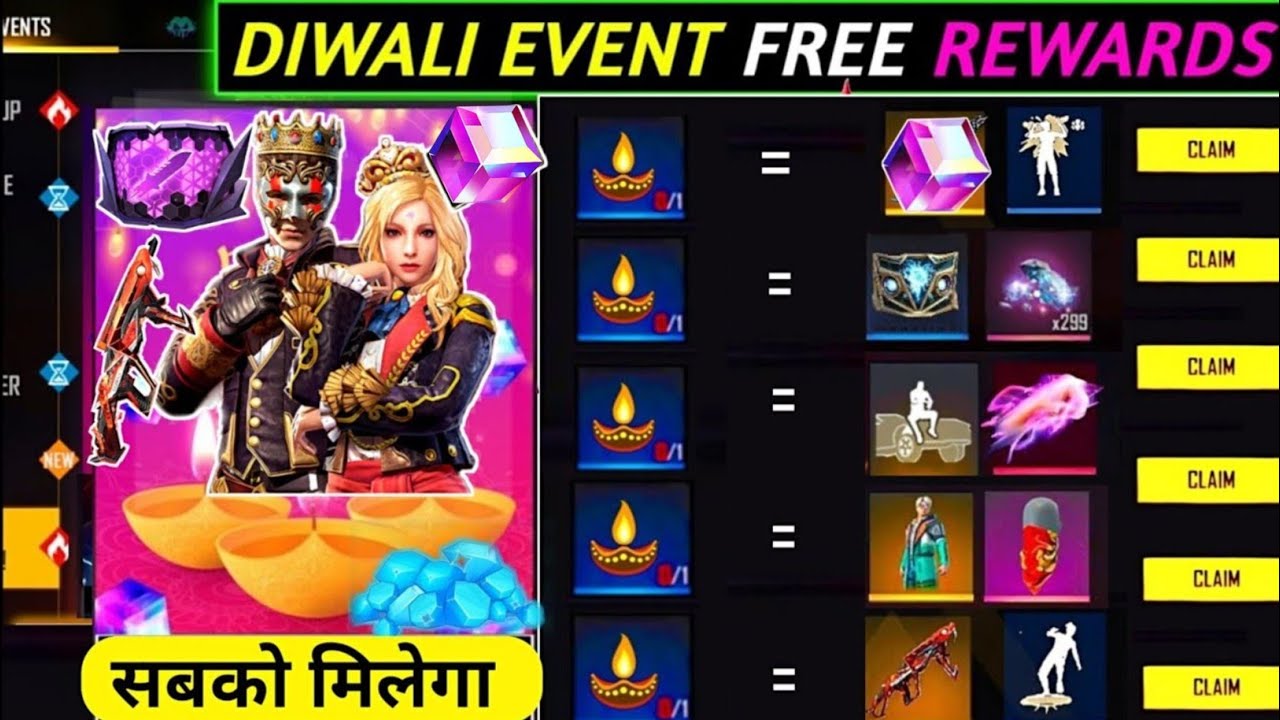 DIWALI EVENT 2024 | FREE FIRE DIWALI EVENT 2024 | FF DIWALI EVENT 2024 ...
