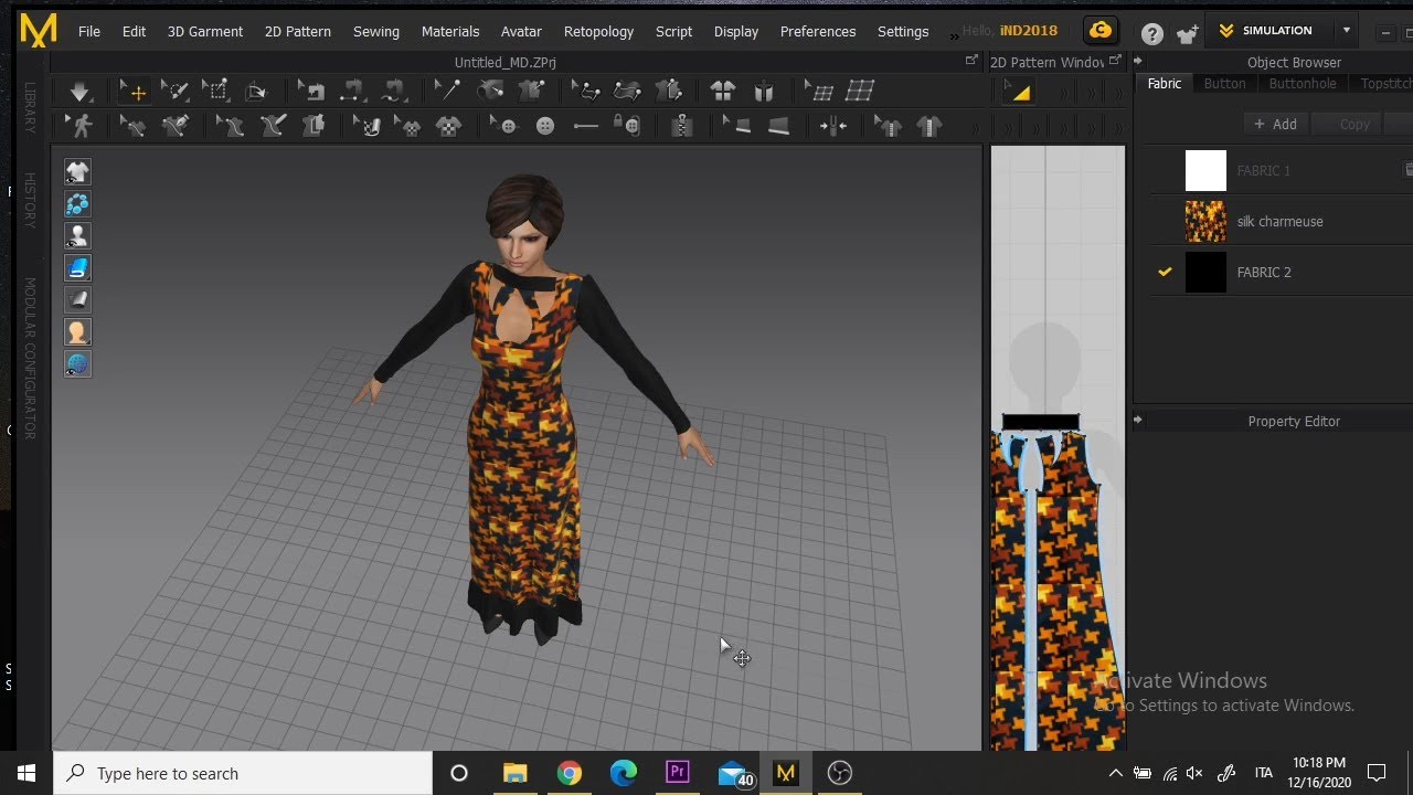 How I made an elegant gown in Marvelous Designer - YouTube