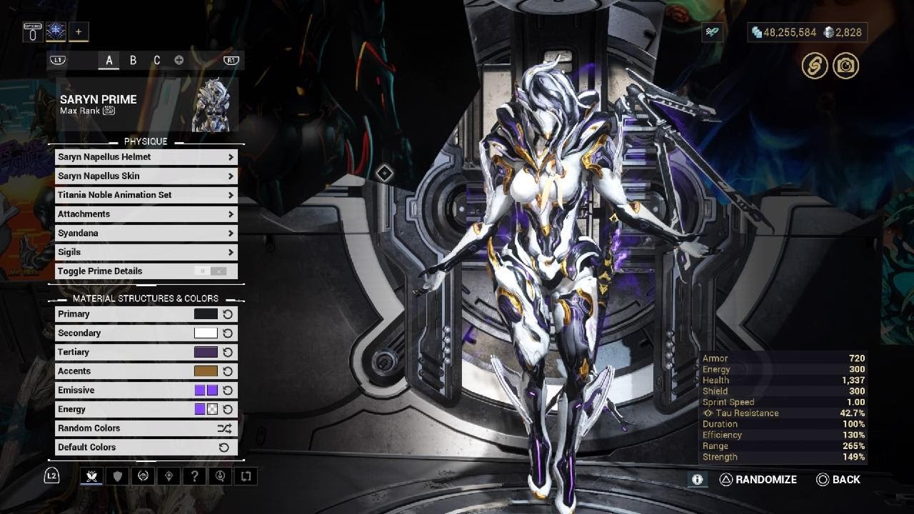 warframe saryn and saryn prime fashion frame - YouTube