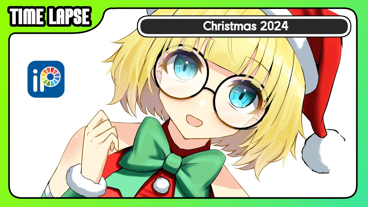 Christmas 2024 Ibis Pint x [ time lapse] illustration making - YouTube