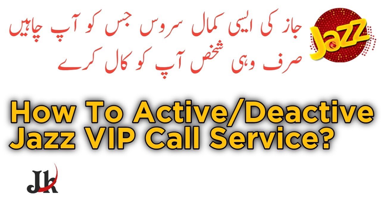 How To Active Jazz Vip Call Service | How To Unsub Jazz Vip Call ...