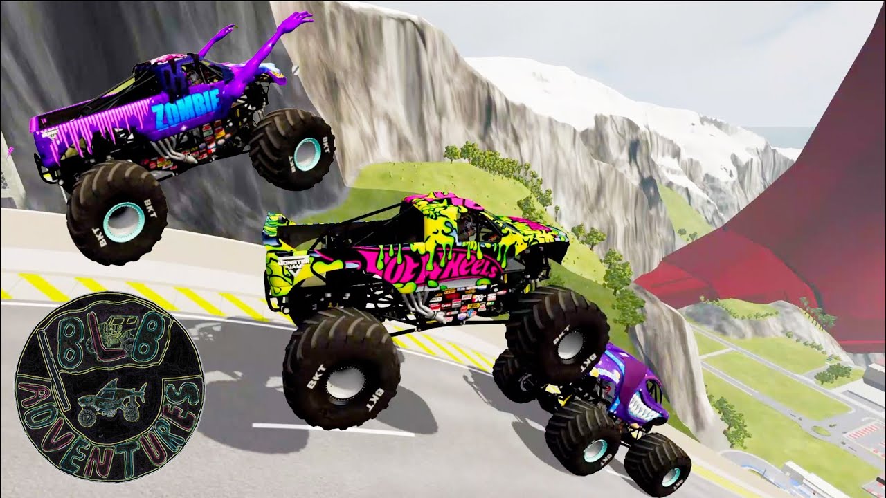 Monster Jam | Monster Trucks | High Speed Monster Jam Crashes ...
