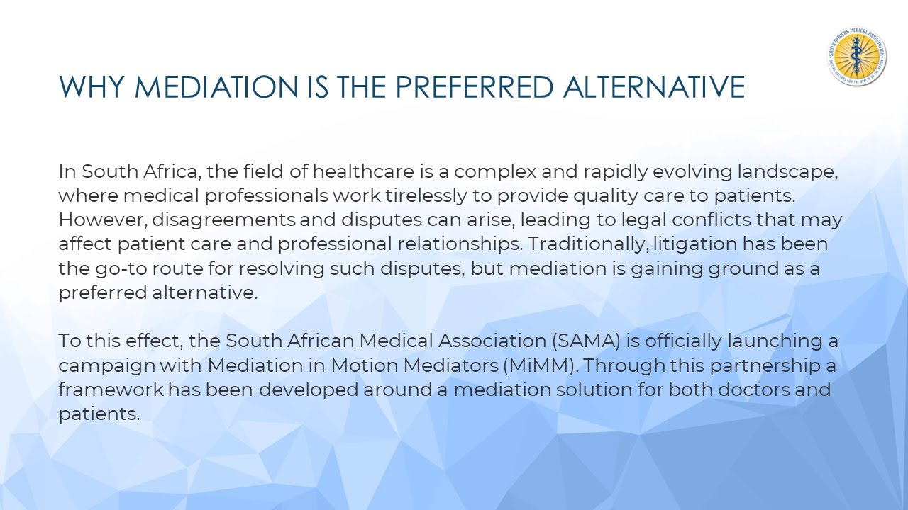 Why Mediation is the Preferred Alternative - YouTube