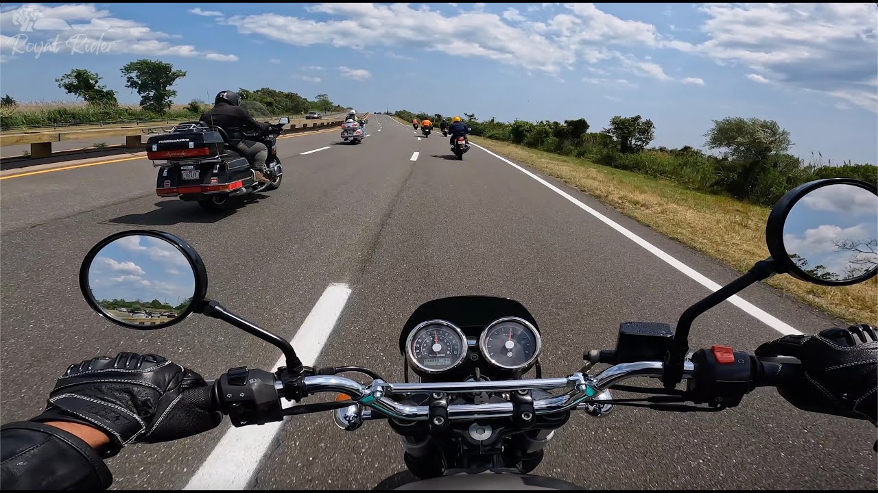 Test Riding Royal Enfield Interceptor 650! | Group Ride | Bellmore, NY ...