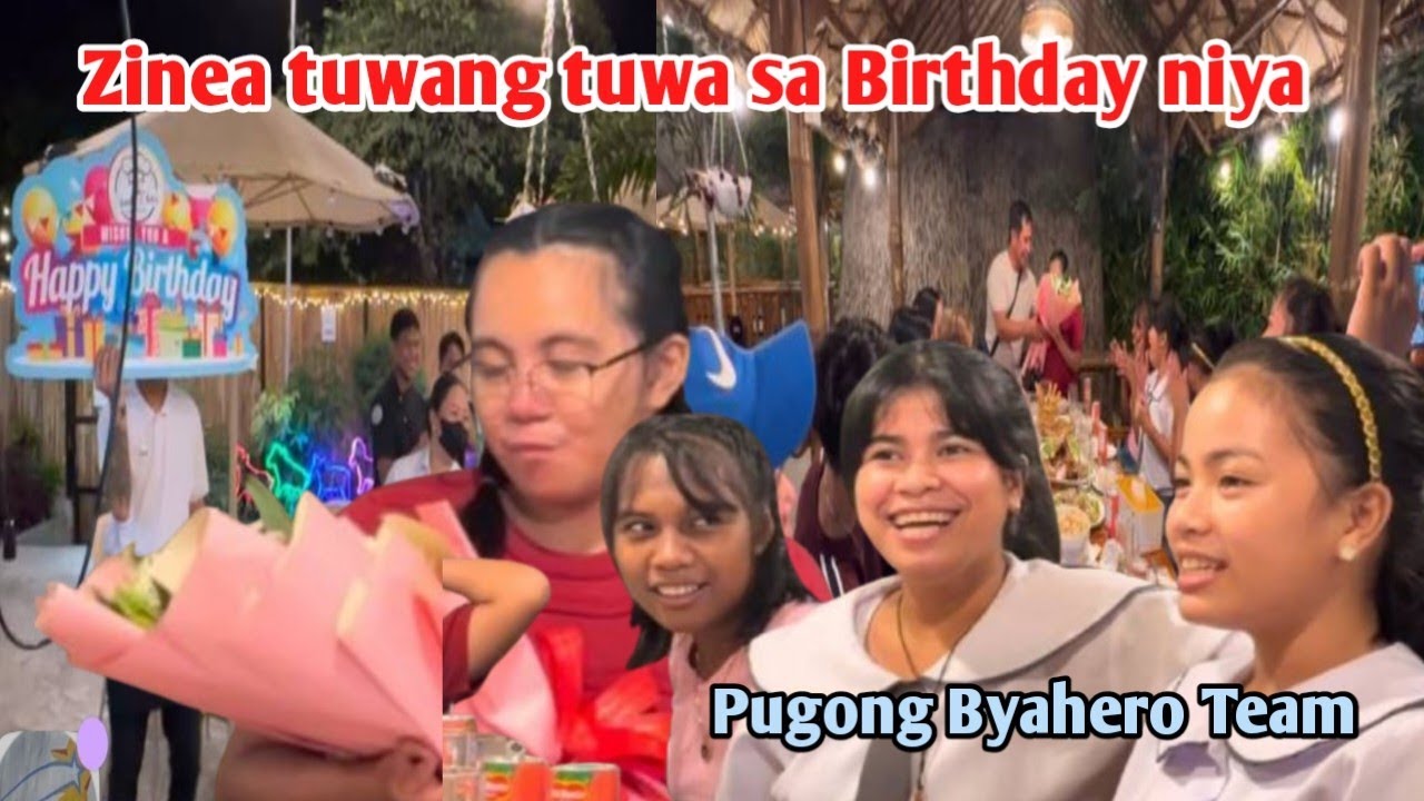 TATLONG MARIA PINASAYA ANG BIRTHDAY NI ZINEA - YouTube