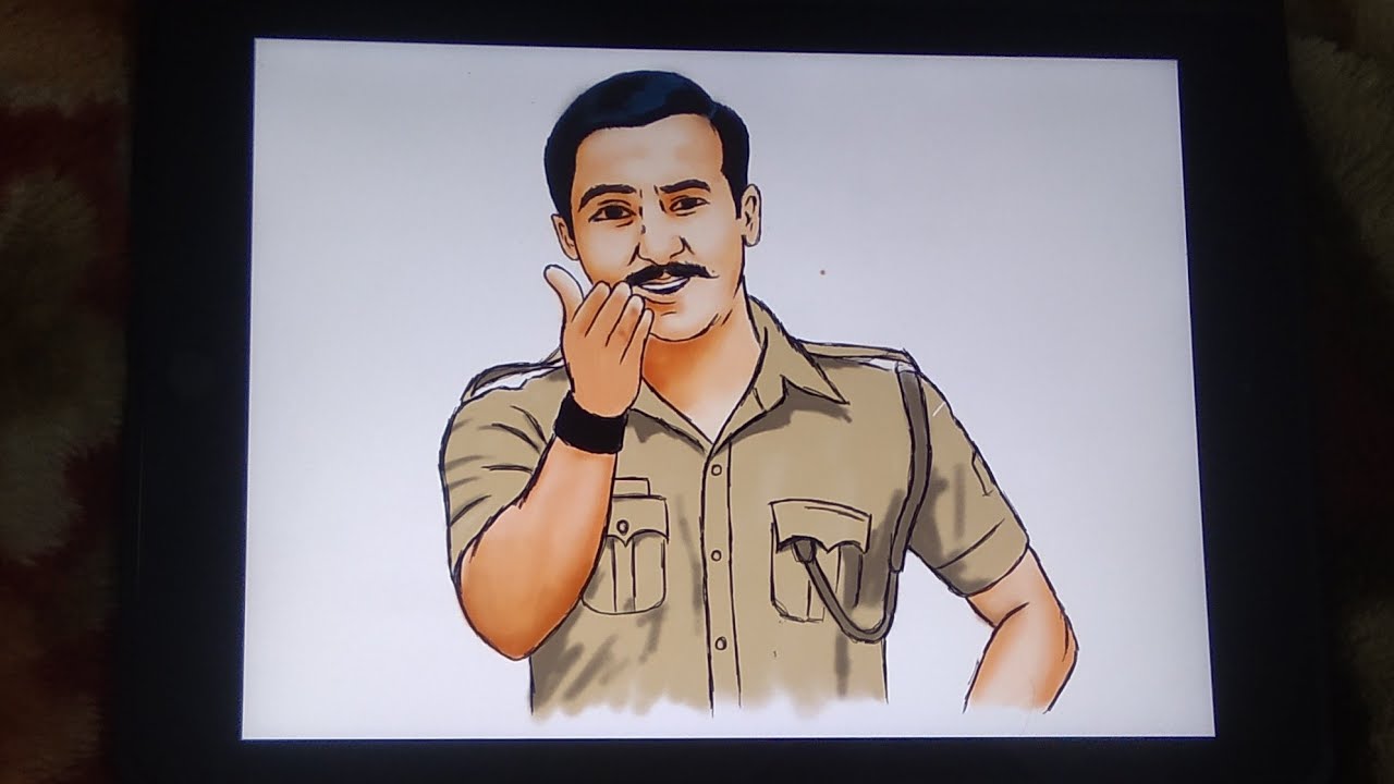 How to draw cartoon of SIMMBA Ranveer Singh from movie Sooryavanshi ...
