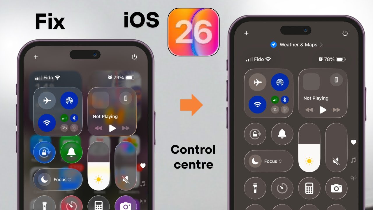 Fix iOS 26 Transparent Control Centre - iPhone 11 - iOS 26 on iPhone 11 ...