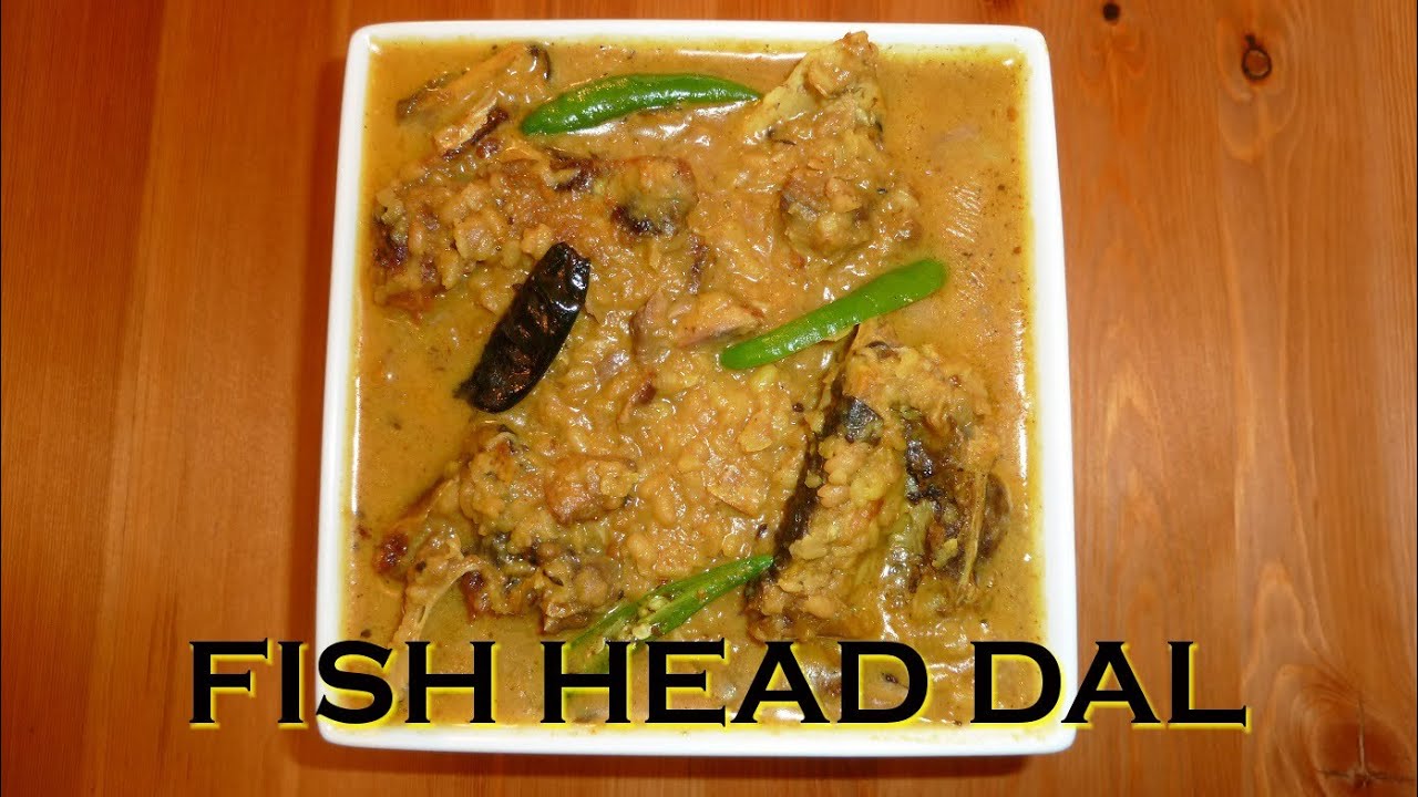 MACHER MURO DIYE DAL - Moong Dal With Fish Head - YouTube