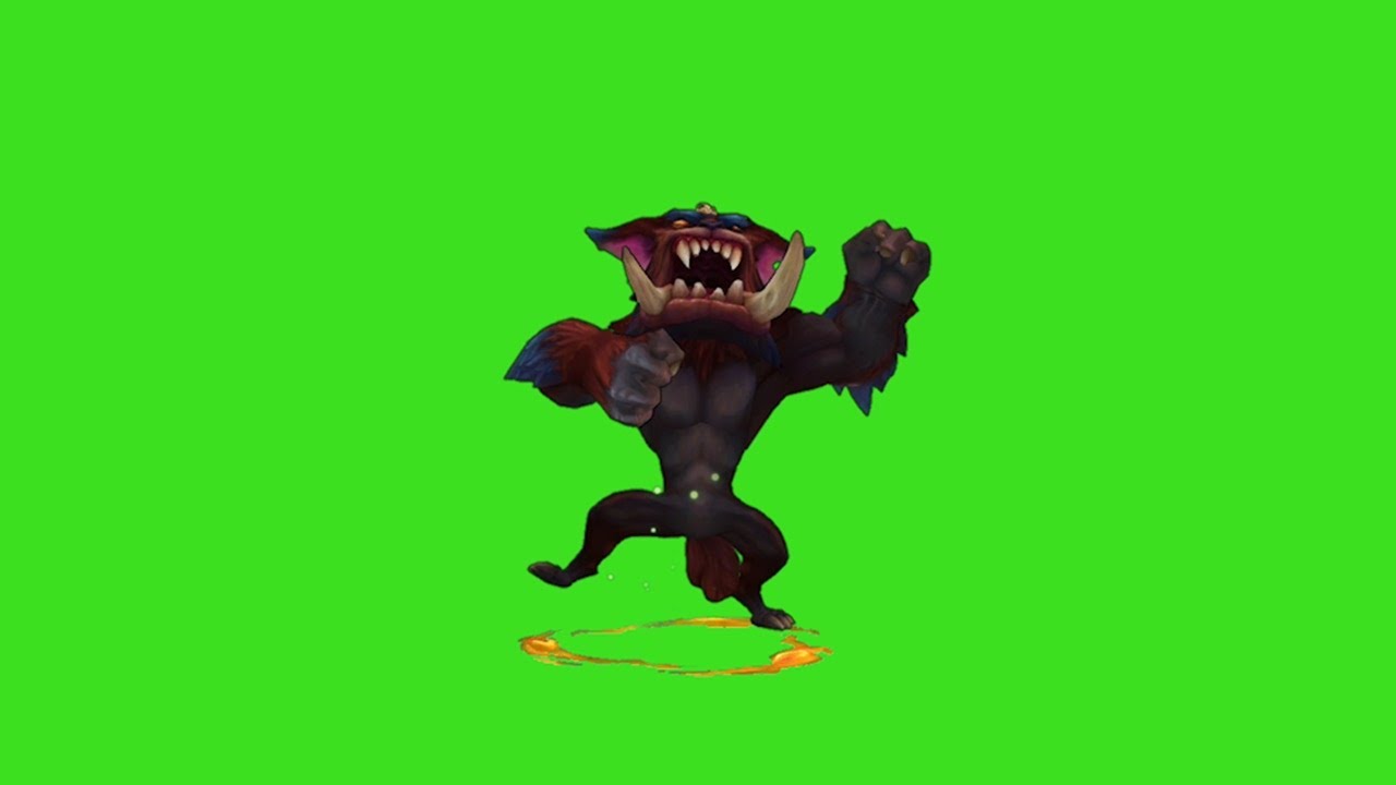 Mega Gnar Motion Pack Green Screen (메가 나르모션 크로마키) l League of Legends ...