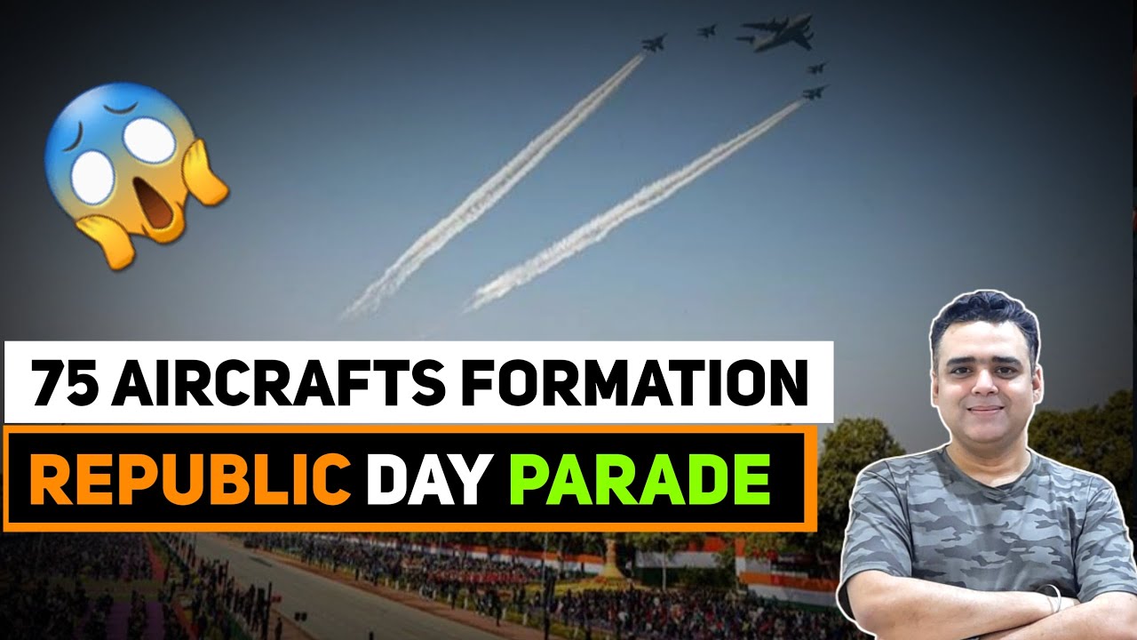 75 Aircraft Formation on this Republic Day Parade 😱 - YouTube