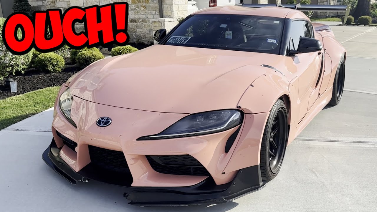 I Took My Widebody Supra On A Road Trip And Destroyed It... - YouTube