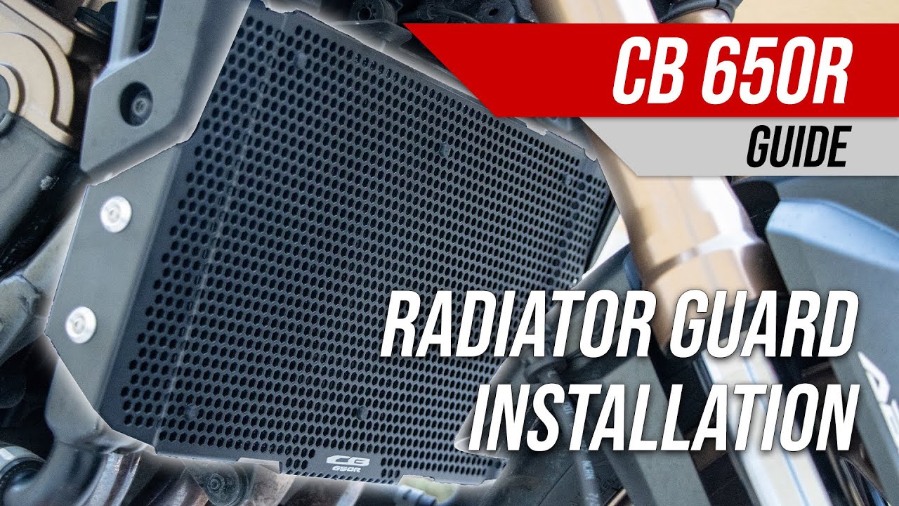 Radiator Guard Installation | Guide | Honda CB650R - YouTube
