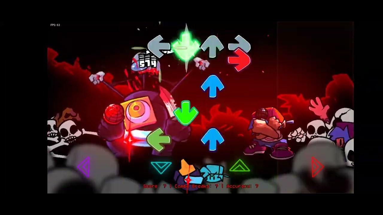 asi es como tendria que ser la cancion defeat/defeated en fnf vs ...