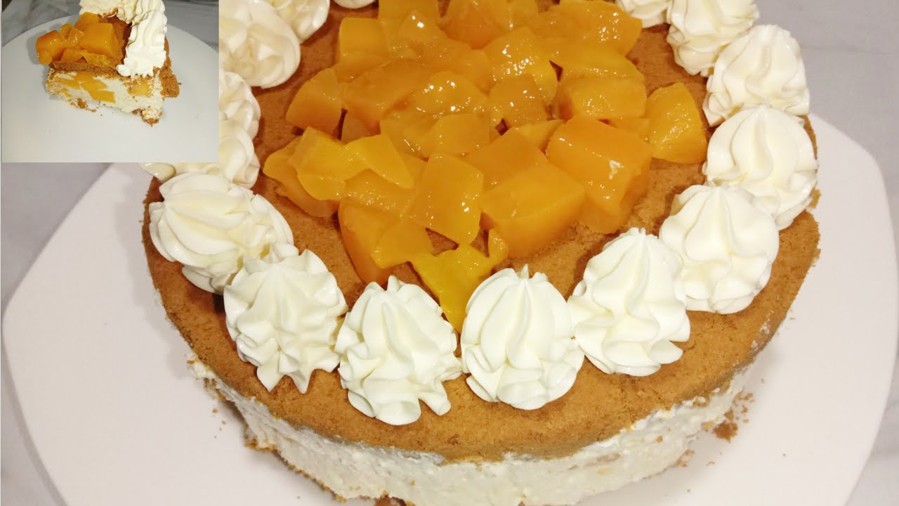 'MANGO ICE CREAM CAKE' | 4 INGREDIENTS| SUPER EASY - YouTube