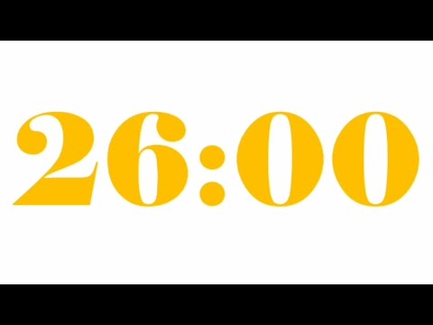 26 Minute Timer With Alarm - YouTube