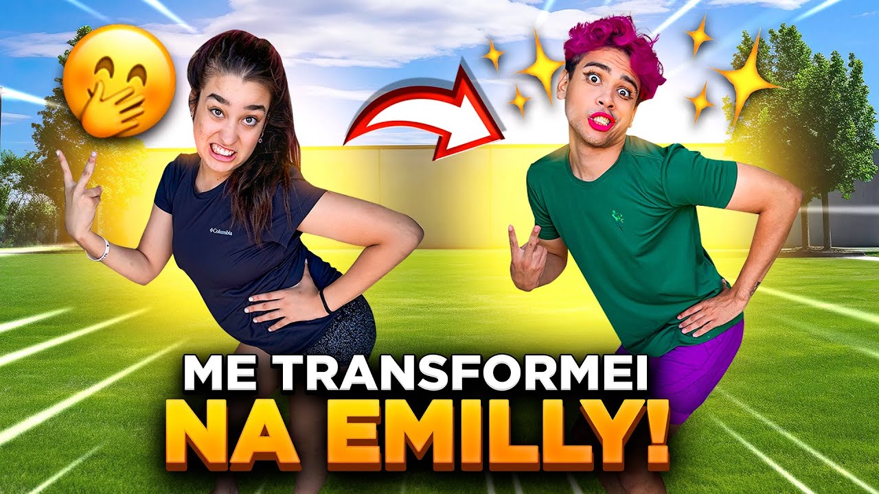 ME TRANSFORMEI NA EMILLY VICK *ficou idêntico - YouTube