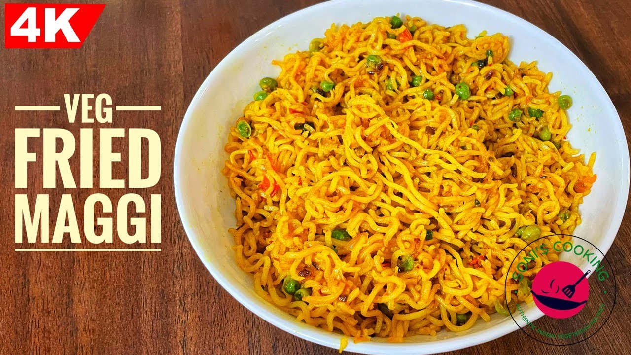 Veg Fried Masala Maggi | Unique Recipe of making Street Style Masala ...