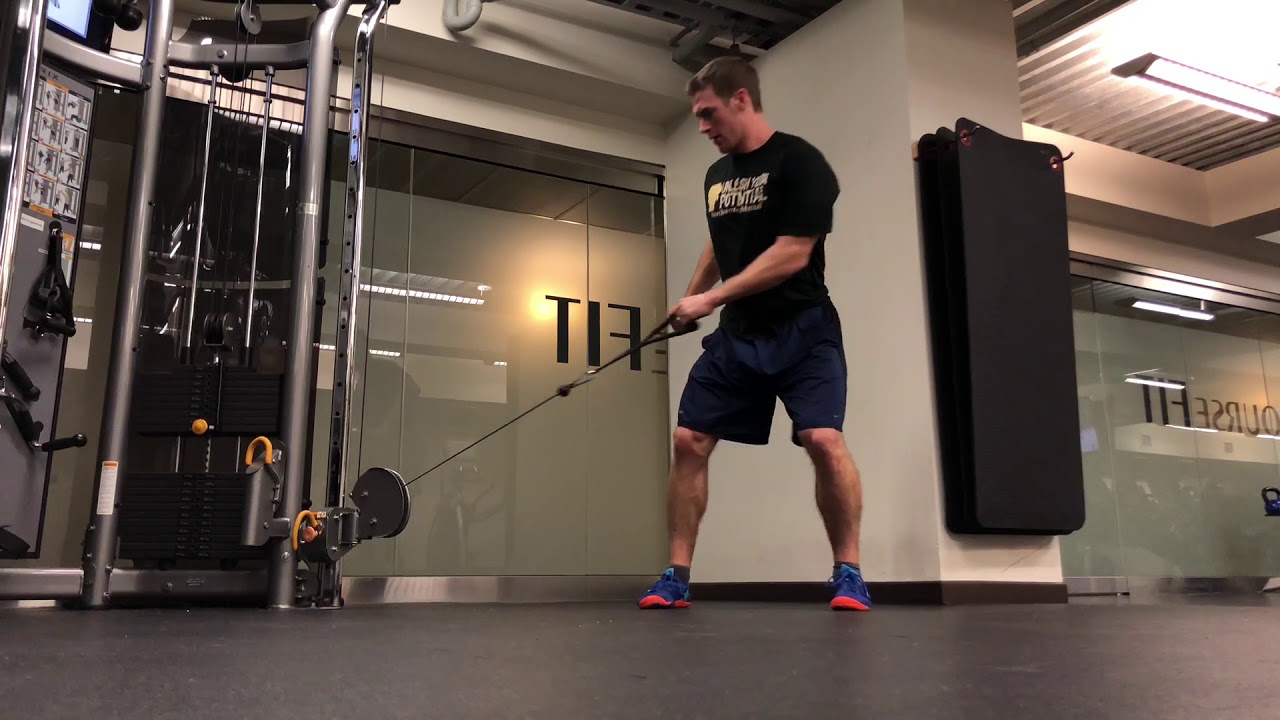 Squat to Stand Rotational Rows - YouTube