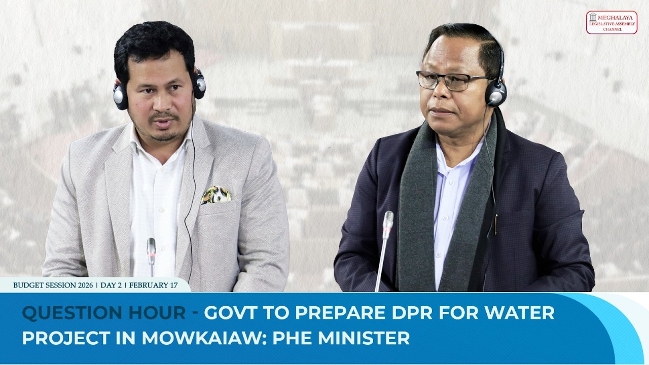 Govt to Prepare DPR for Water Project in Mowkaiaw: PHE Minister - YouTube
