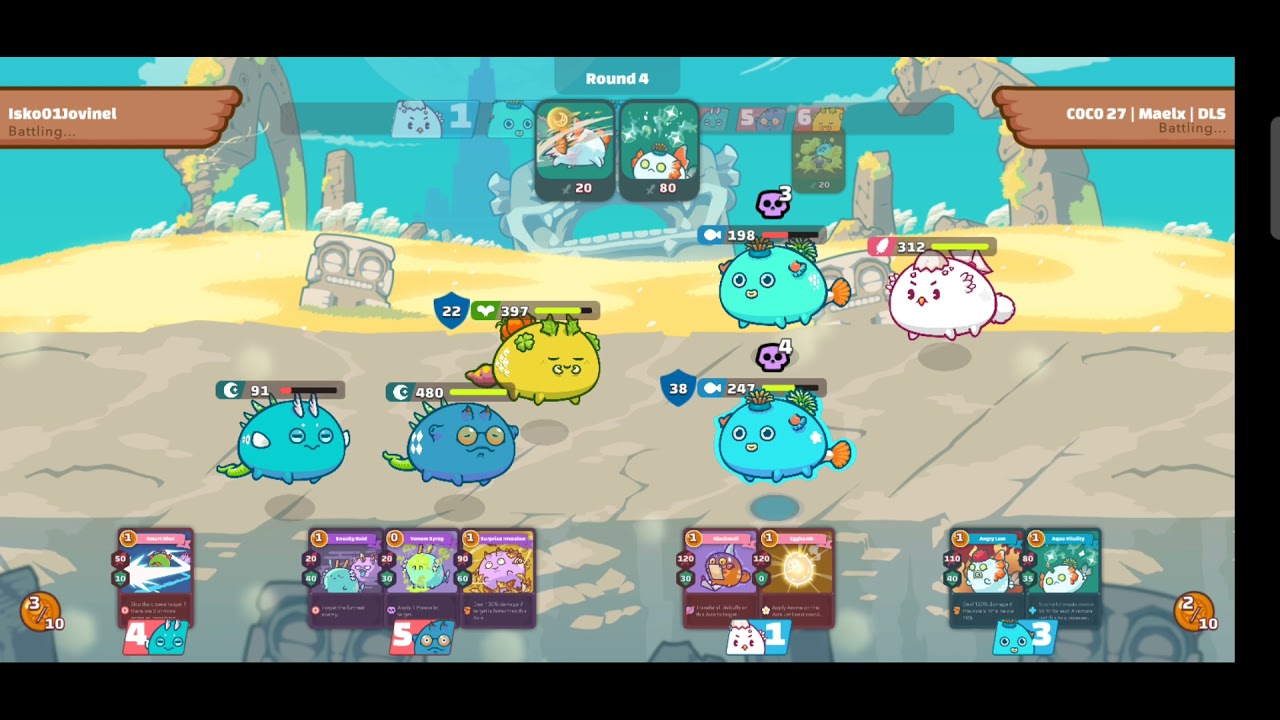 garish worm poison axie vs Anemone, Hare dagger bird 1-1-2022 - YouTube