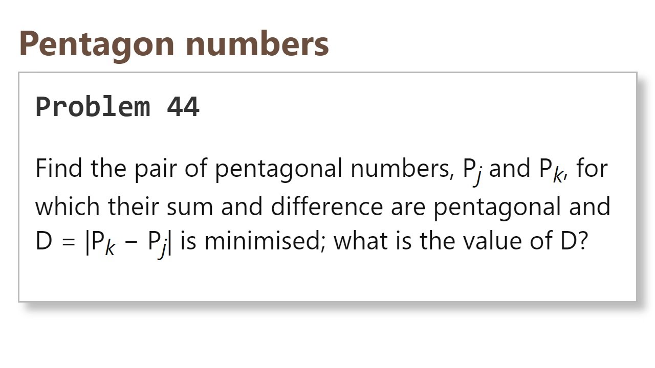 1000x Faster!! - Project Euler: Problem 44 Revisited (C/C++) - YouTube
