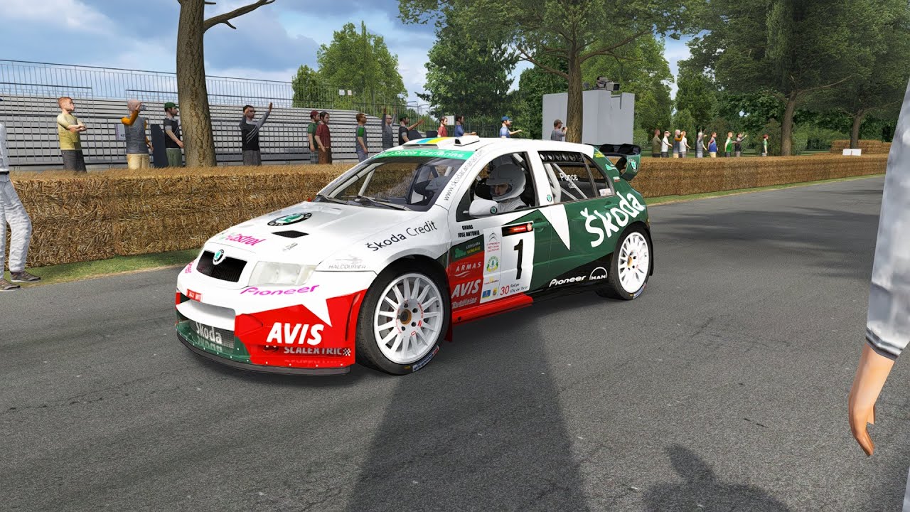 Goodwood Hill Climb - Skoda Fabia WRC 2005 - Assetto Corsa - YouTube