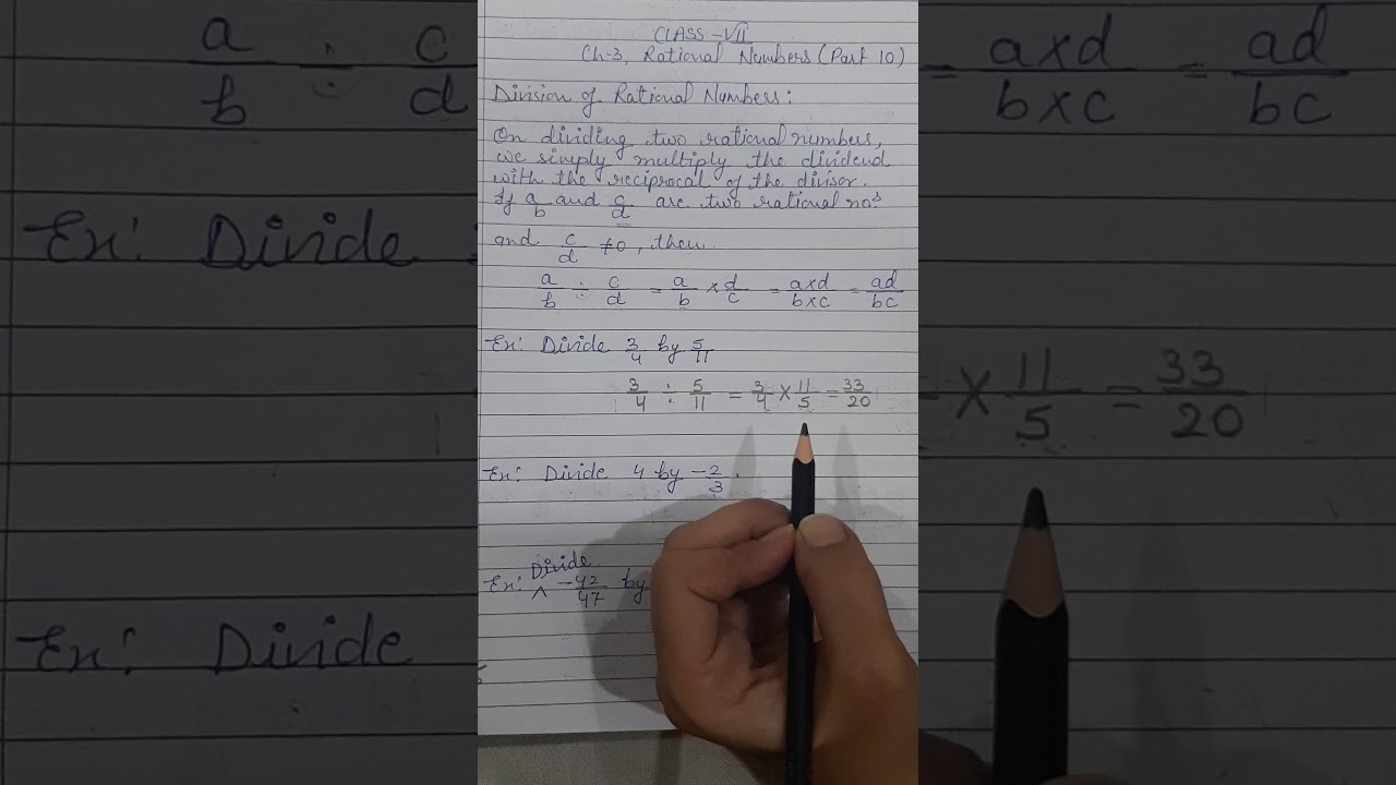 Class- Vll,Ch-3 Rational Numbers ( Part 10) - YouTube
