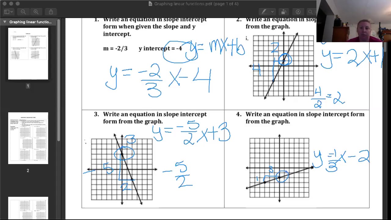 5th period graphing linear functions 5/13/20 - YouTube