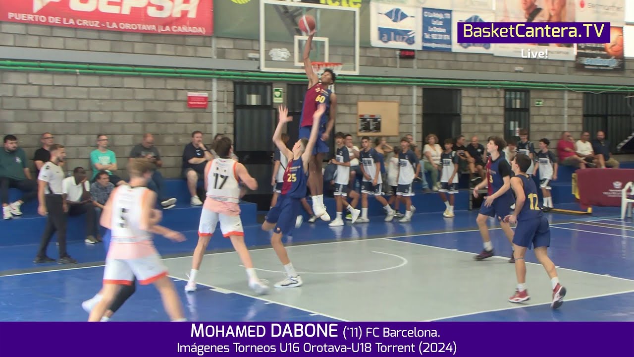 MOHAMED DABONE ('11) FC Barcelona. MATES-TAPONES Torneos U16-Orotava y ...