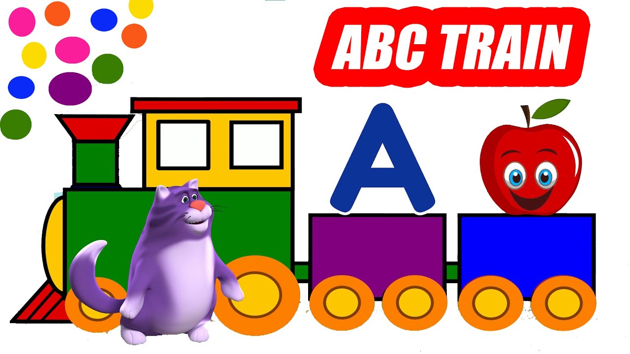 Phonics Song with Words/A For Apple/ABC Train Video for Kids ...