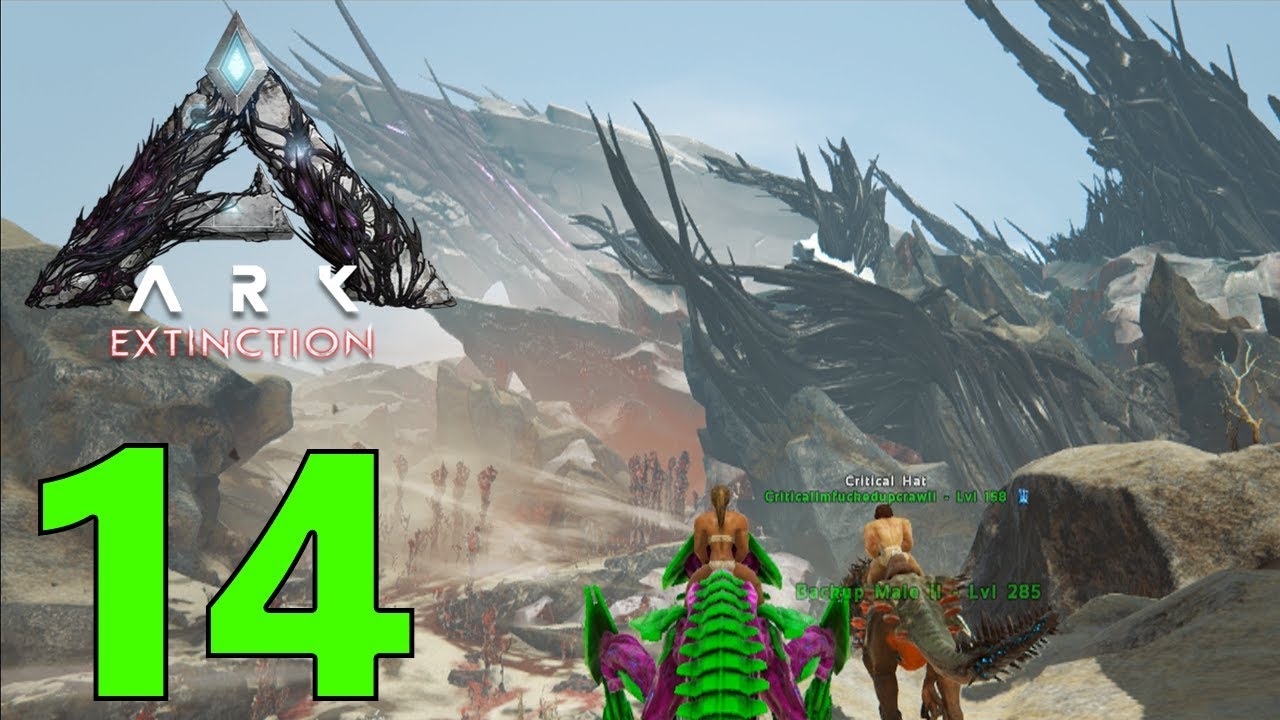 [14] EXPLORING THE PURPLE MOUNTAIN! (Ark Extinction DLC) - YouTube