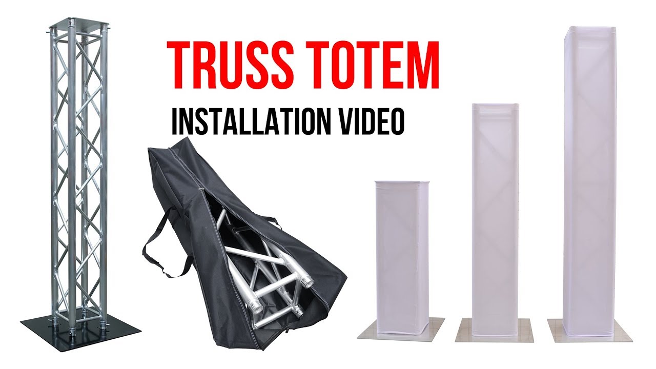 DJ Truss Totem / DJ Lighting Truss Stand TourGo - YouTube
