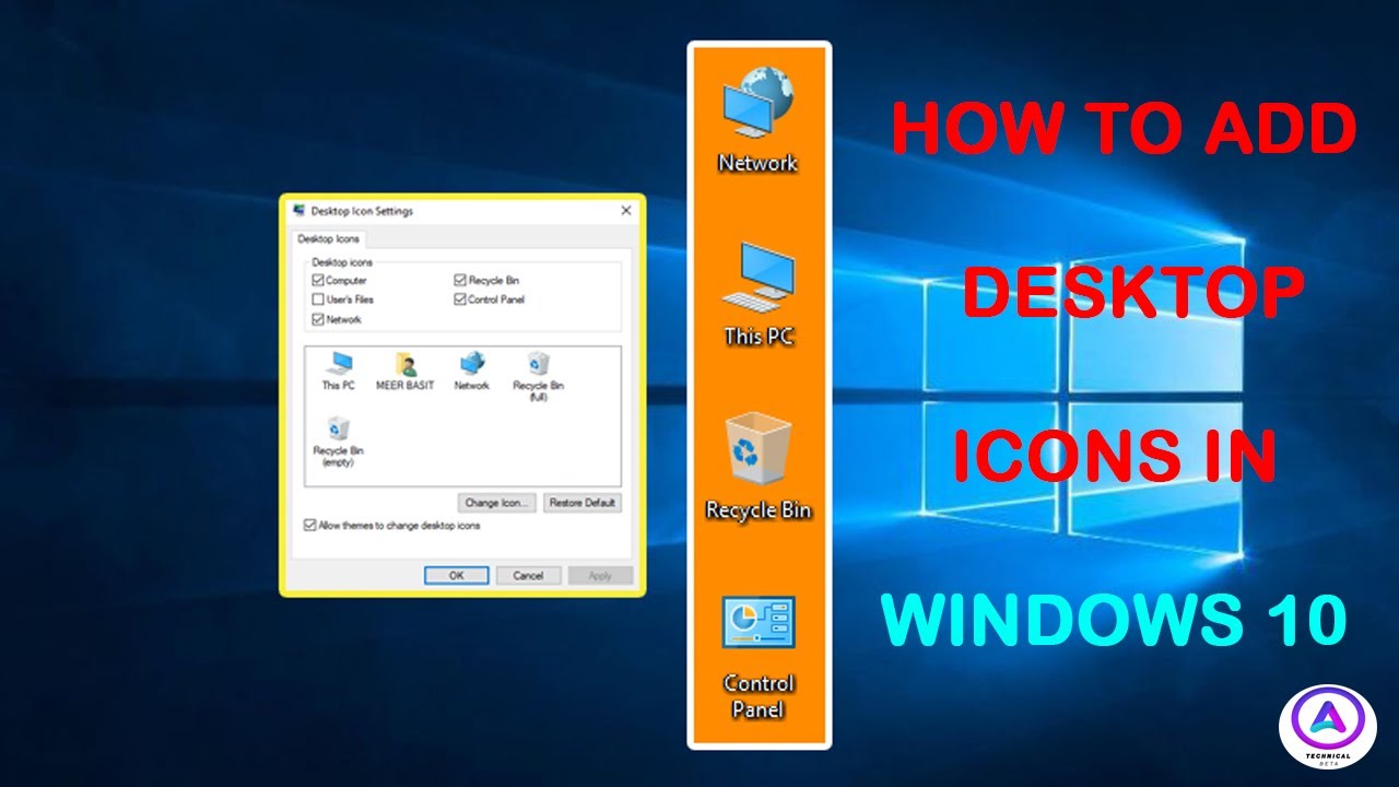 How To Show Icon On Desktop in windows 10 | How to customize Windows 10 ...