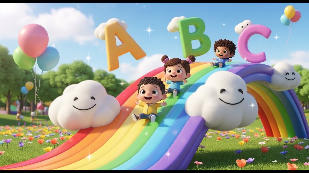 ABC Aventura del Arcoíris en el Parque 🌈🎠🌳 | del Abecedario para Niños ...