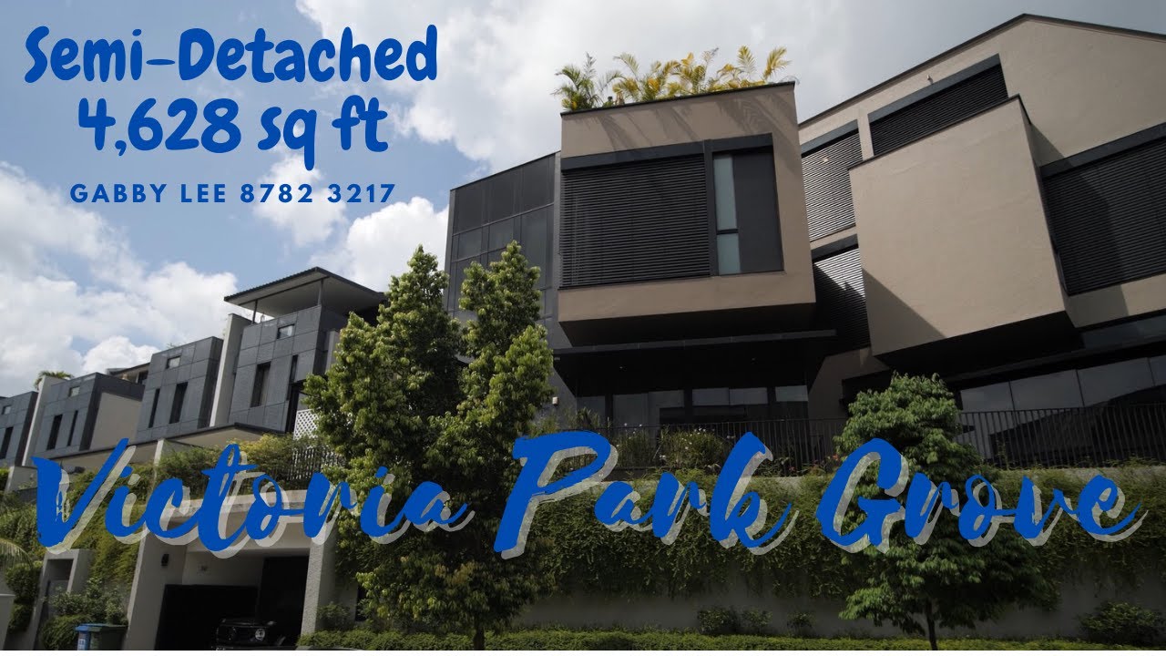 Singapore Landed Property at Victoria Park Grove | Semi-Detached - YouTube