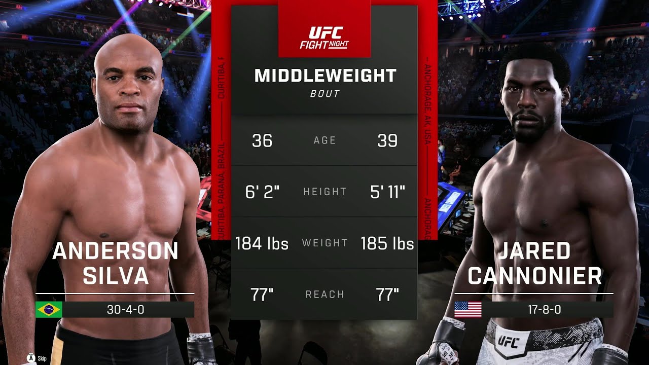 Anderson Silva vs. Jared Cannonier - YouTube