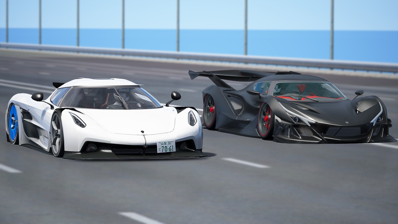 +1,000KMH!!! Apollo Intensa Emozione vs Koenigsegg Jesko Absolut | DRAG ...