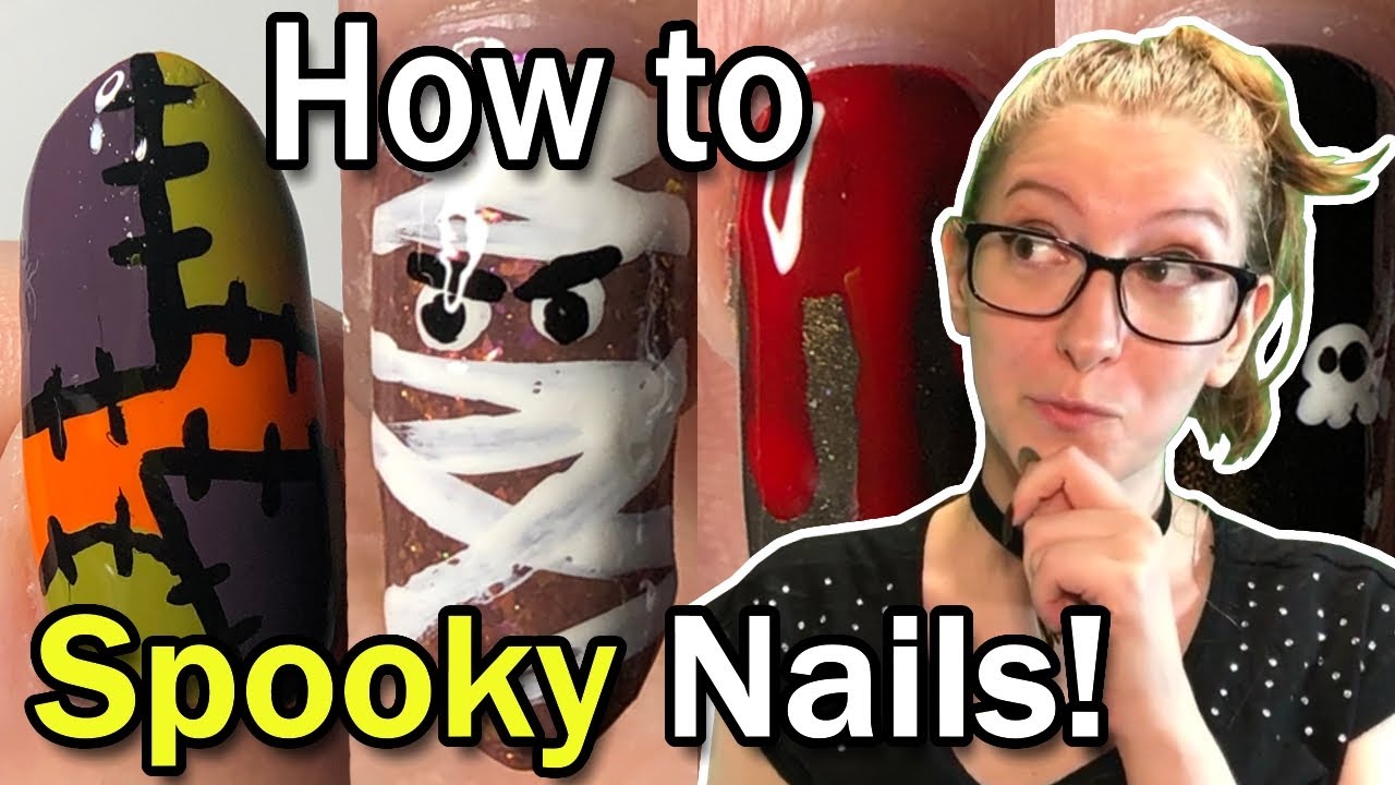 Halloween Nail Art For Beginners, A How To Guide For Spooky Nails ...