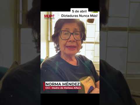 Norma Méndez madre de Melissa Alfaro, víctima del Fujimorismo..