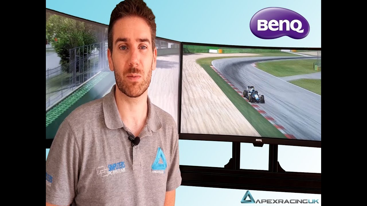 Apex Racing review BenQ EX Series curved monitors - YouTube