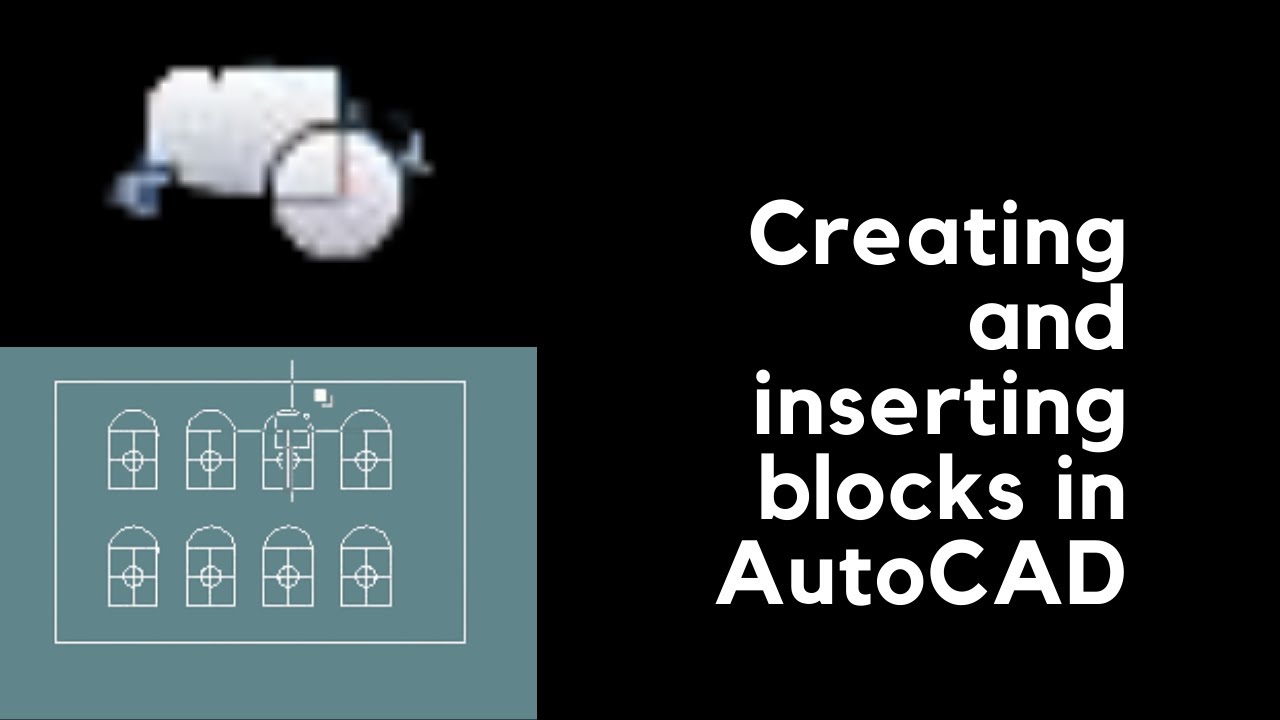 CADD Nest: How to make and insert Block in AutoCAD - YouTube