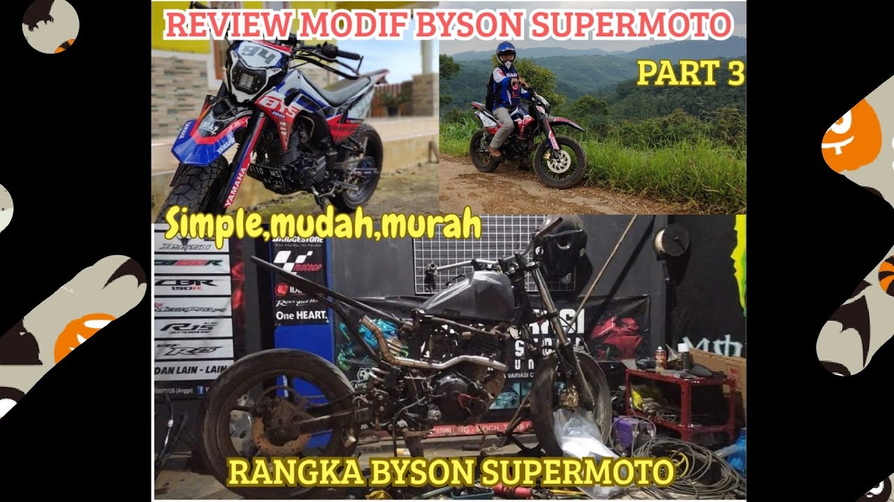 Review rangka byson supermoto - YouTube
