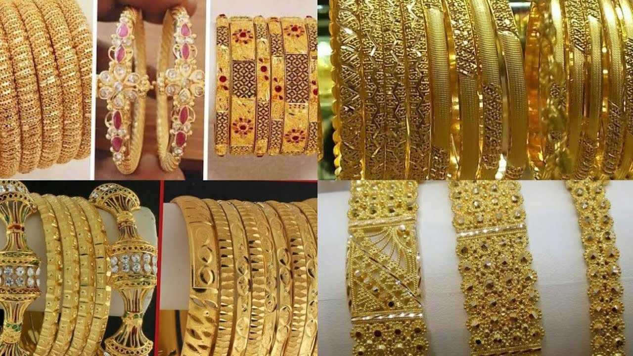 NEW LATEST GOLD BANGLES COLLECTION || VERY BEAUTIFUL GOLD BANGLES ...