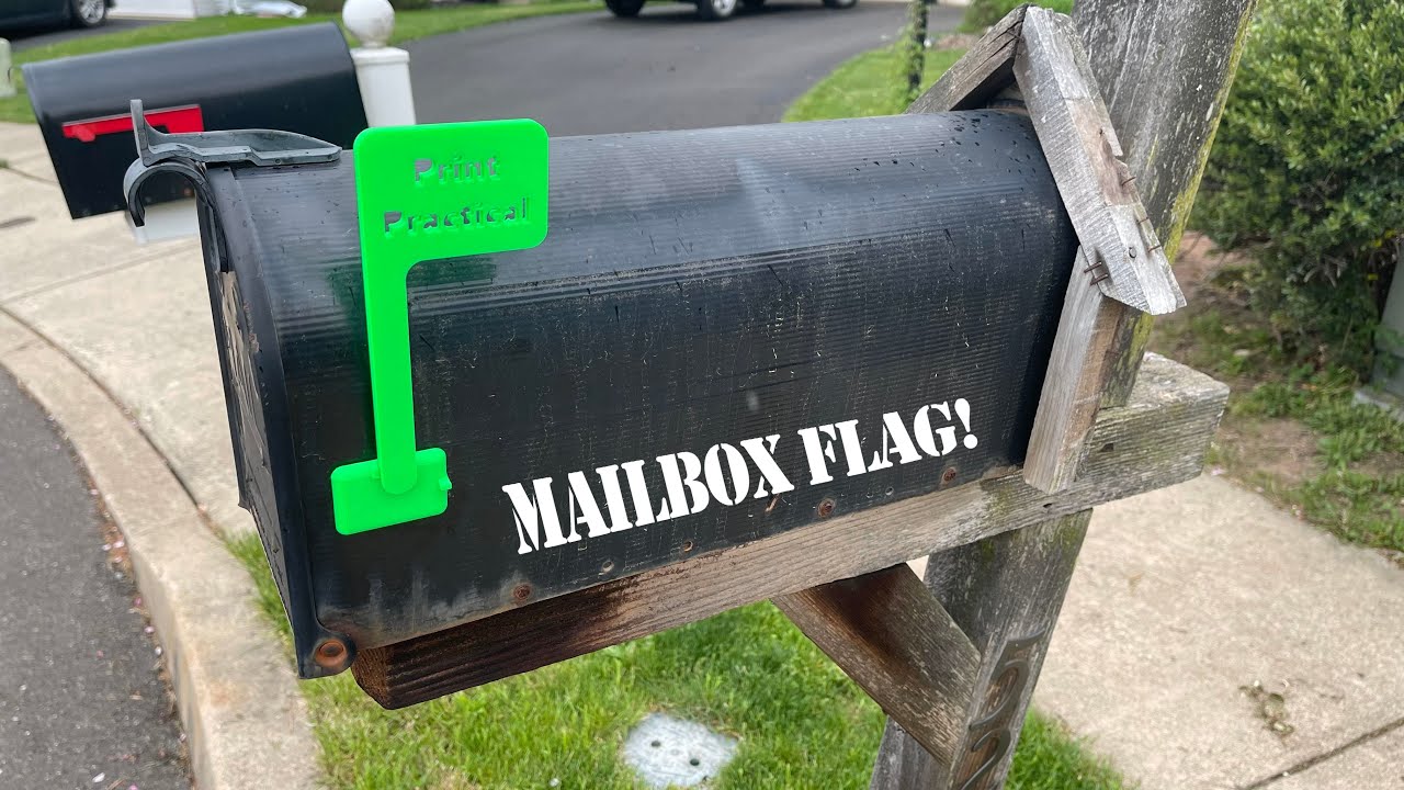 Custom Mailbox Flag | 3D Design & Printing - YouTube